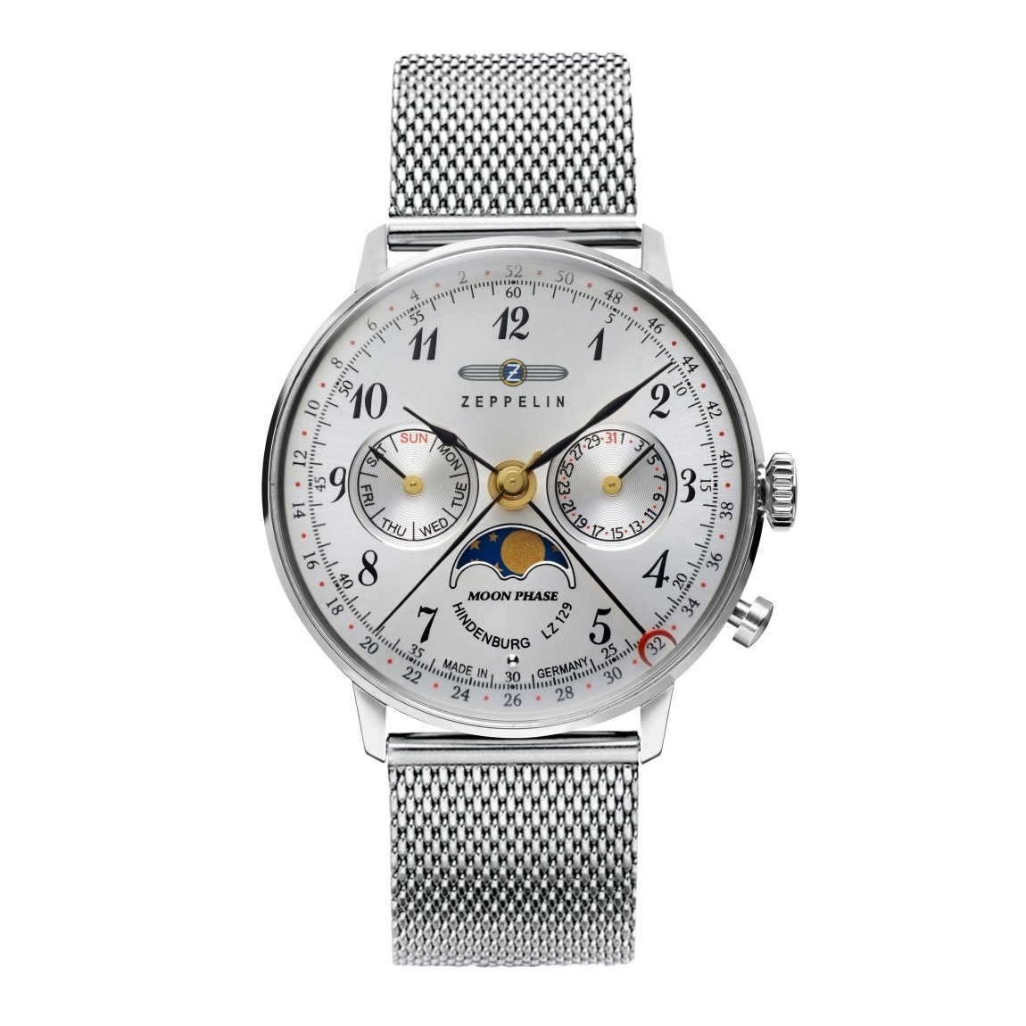 Zeppelin Damenuhr LZ 129 Hindenburg Mondphase 7037M-1
